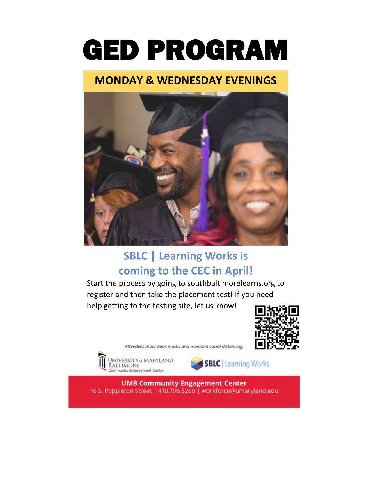 GED Classes at UMB CEC – Southwest Partnership