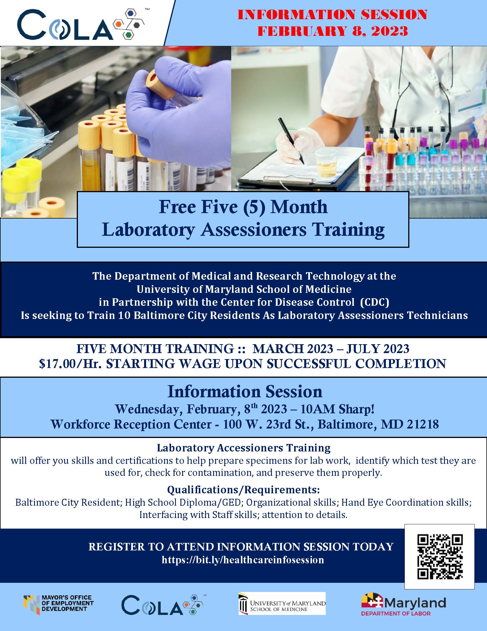 Free Laboratory Assessioners Training – Southwest Partnership