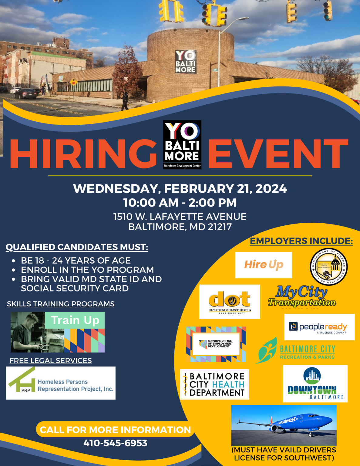Yo! Baltimore Hiring Event – Southwest Partnership