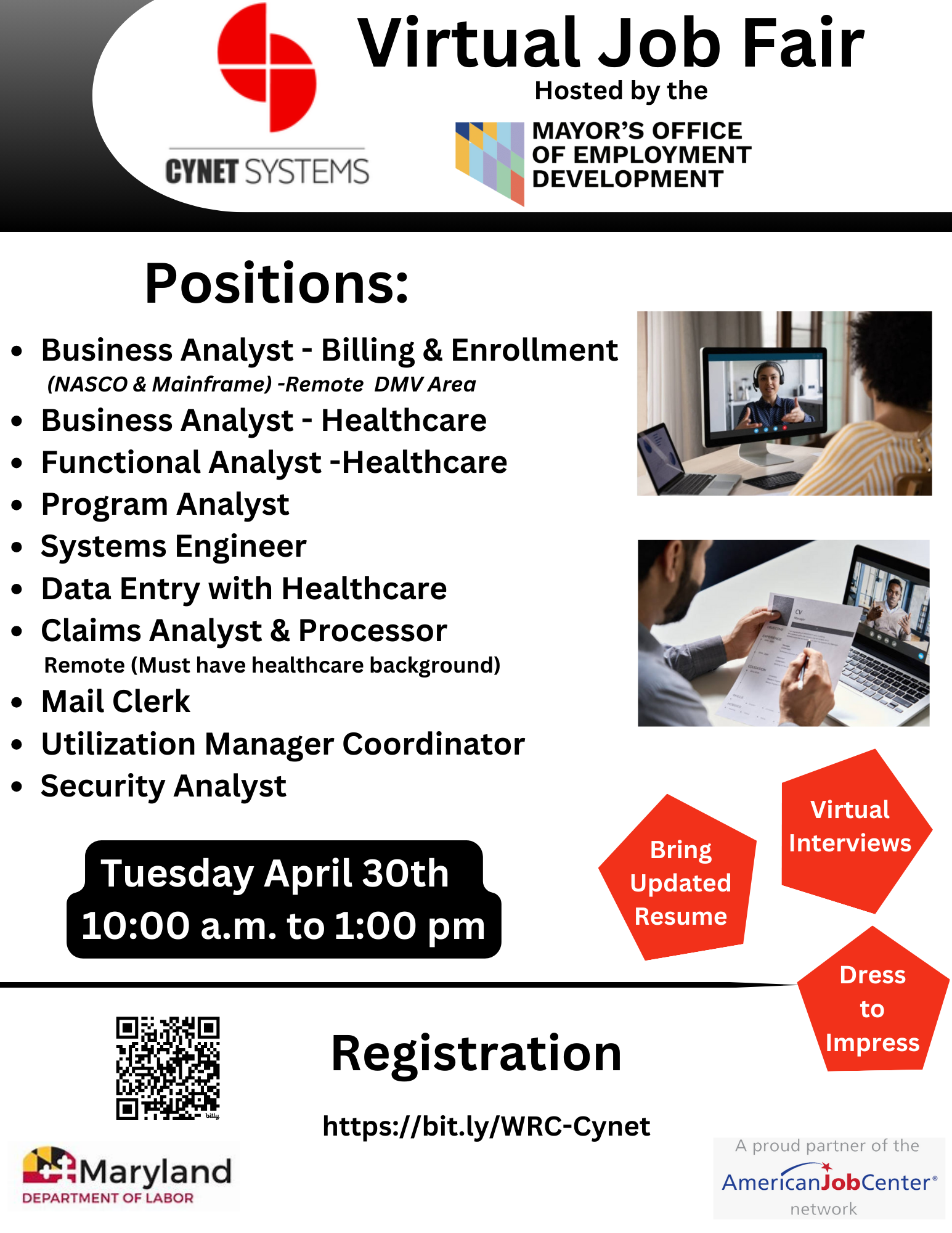 Virtual Job Fair – Southwest Partnership